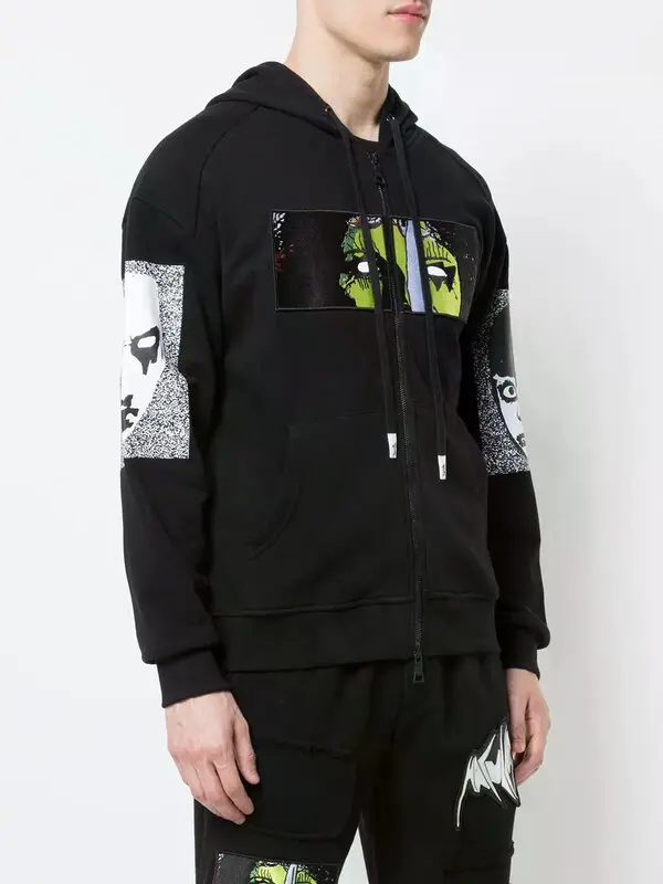 HACULLA. They're Here" Graphic Zip-up Hoodie