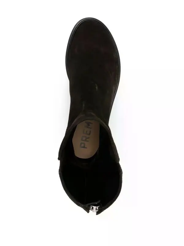 Premiata Suede Ankle Boots With Rear Zip