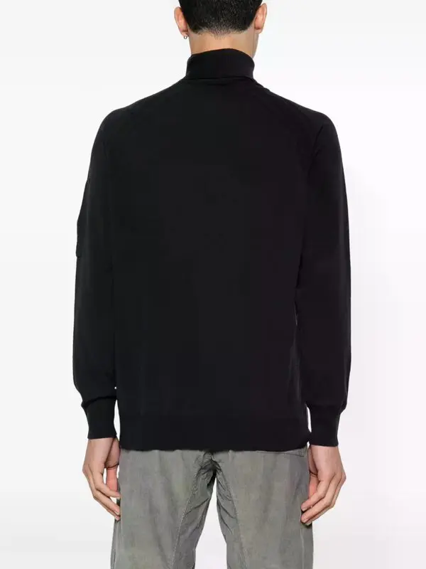 C.P. COMPANY Virgin Wool Blend Roll Neck Sweater