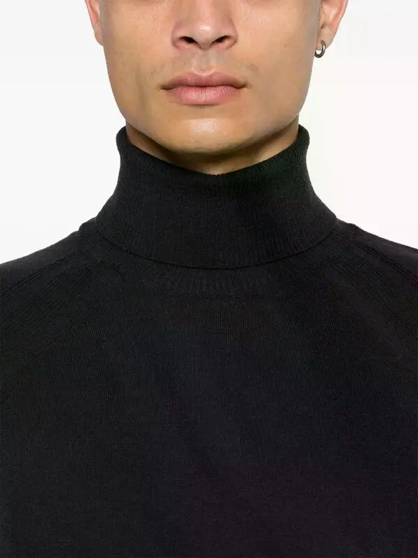 C.P. COMPANY Virgin Wool Blend Roll Neck Sweater