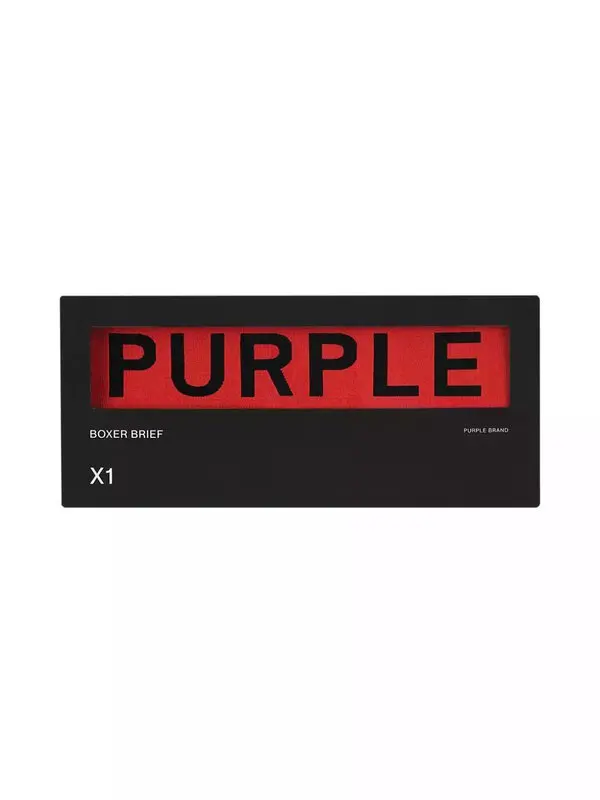 PURPLE BRAND Logo-print Boxer Briefs - Red