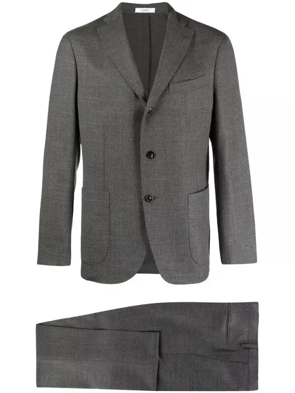 Boglioli Mélange-effect Single-breasted Suit