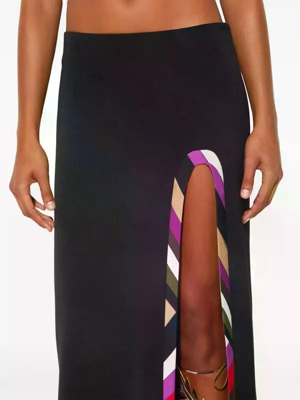 Emilio Pucci Iridescent Trim Maxi Skirt