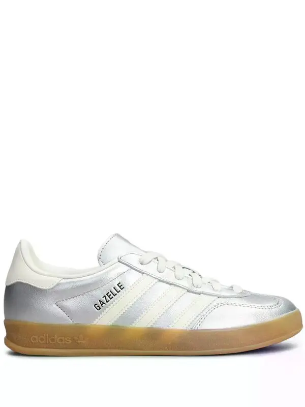 Adidas Gazelle Indoor Leather Sneakers - Silver