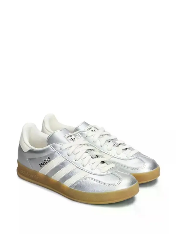 Adidas Gazelle Indoor Leather Sneakers - Silver