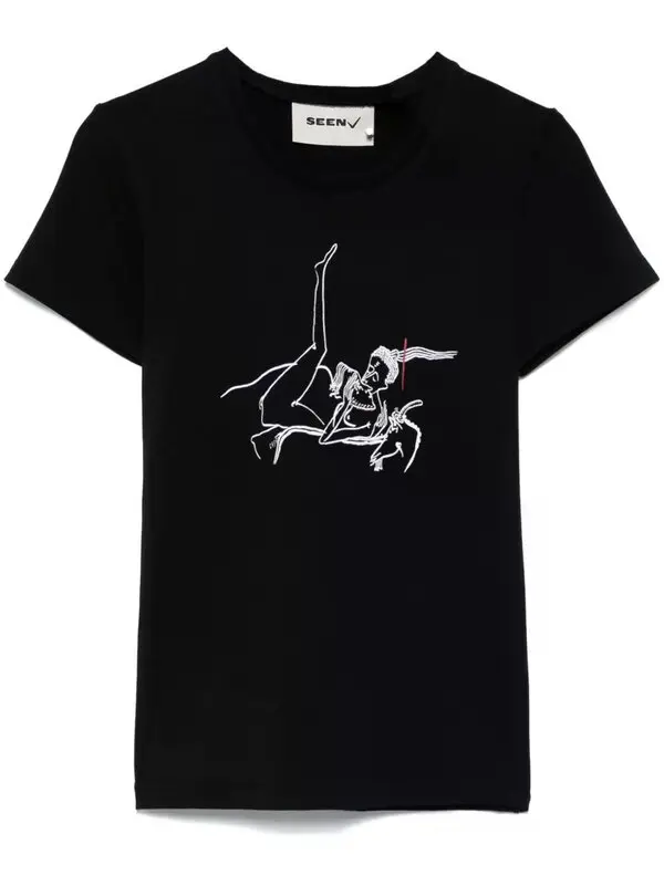 SEEN USERS X Ilfoveanu Soft Love T-shirt - Black