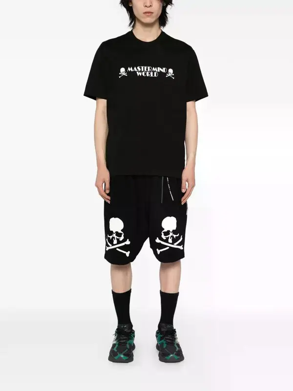 MASTERMIND WORLD Logo-print Shorts - Black