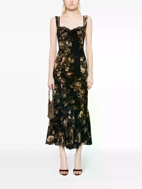 REFORMATION Iris Floral-print Midi Dress