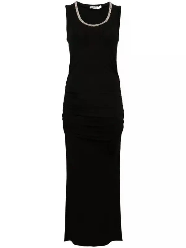 Simkhai Fiamma Midi Dress With Bead Embellishment