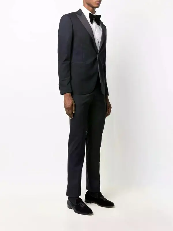 Tagliatore Contrast Panel Slim-fit Suit
