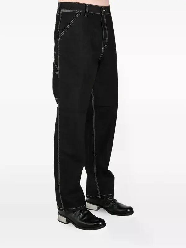 Carhartt Work In Progress Single Knee Contrast-stitch Jeans