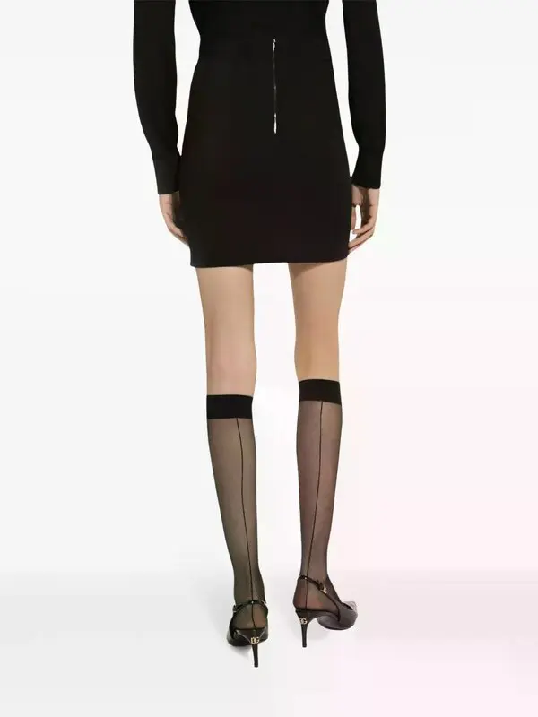 Dolce & Gabbana Logo Plaque Mini Skirt