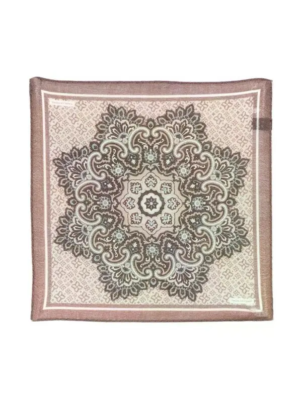 Tagliatore Medallion-print Pocket Scarf