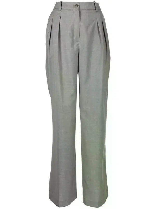 Loulou De Saison Light Wool Wide Leg Trousers