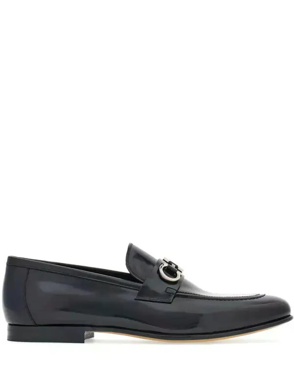 FERRAGAMO Gancini Buckle Leather Loafers