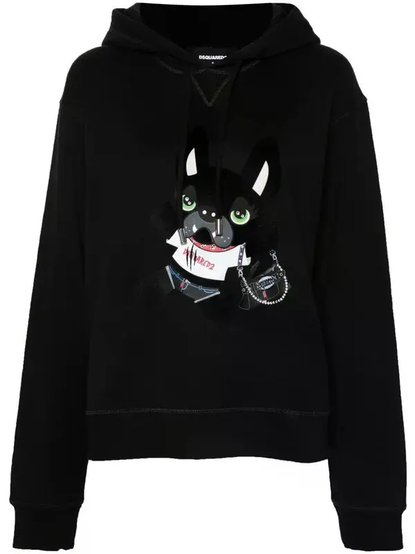 Dsquared2 Cotton Graphic Hoodie