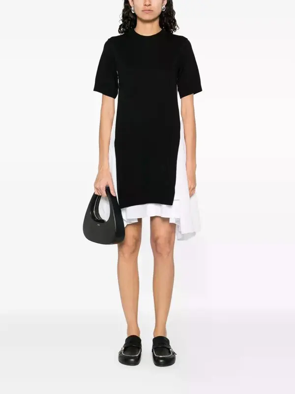 Sacai Poplin Dress - Black