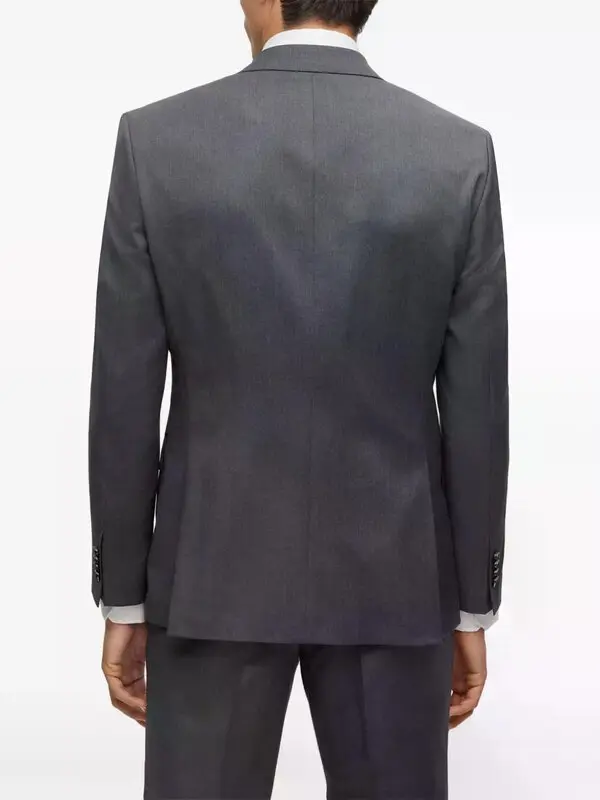 BOSS Single-breasted Fitted Blazer - Grey