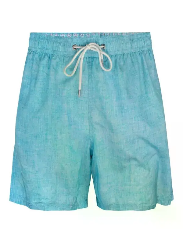 Paul & Shark Logo-plaque Swim Shorts - Blue