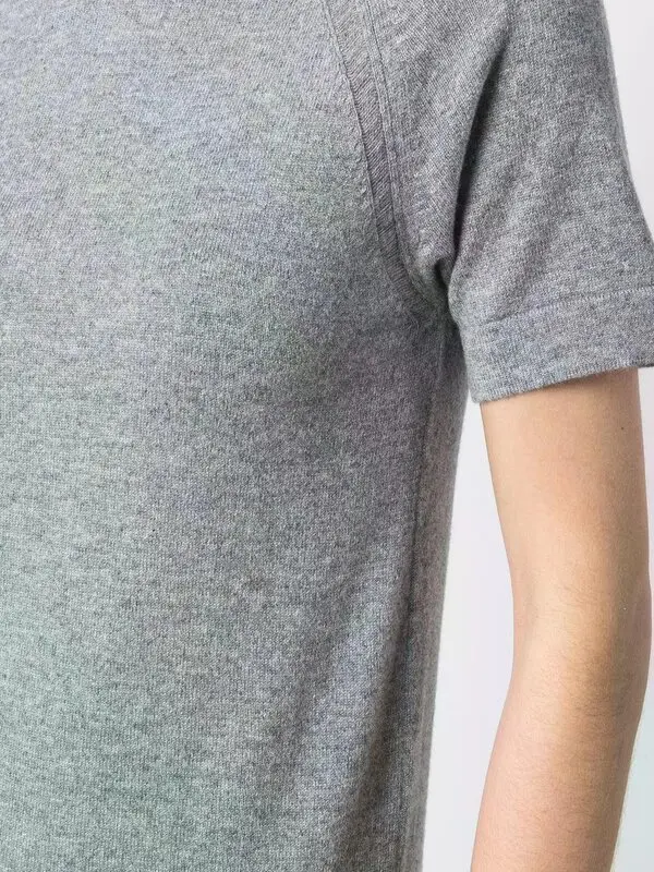 BARRIE Short-sleeved Cashmere Top