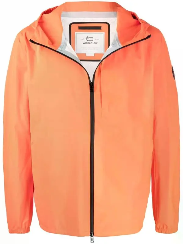 Woolrich Hooded Jacket With Sleeve Logo