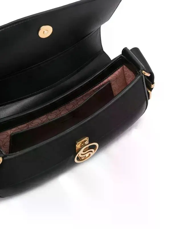 Stella McCartney S-wave Shoulder Bag - Black