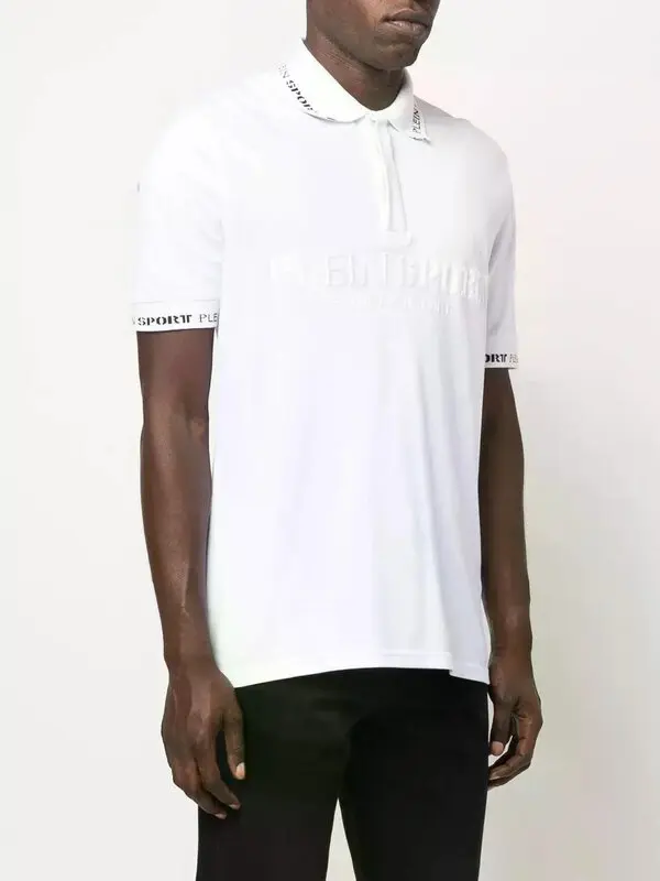 PLEIN SPORT Logo-print Short-sleeve Polo Shirt