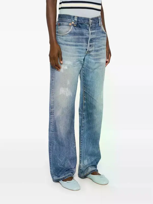 RE/DONE High-rise Straight Leg Jeans