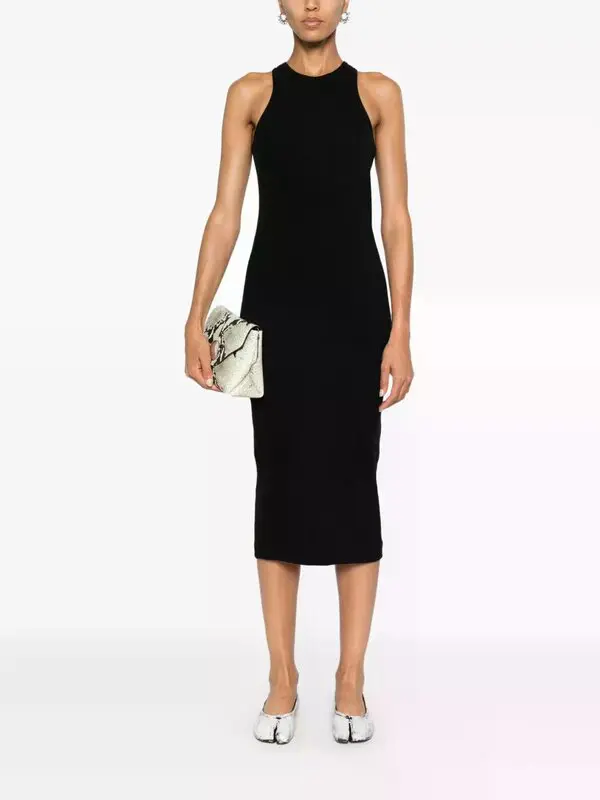 IOANA CIOLACU Ribbed Sleeveless Midi Dress
