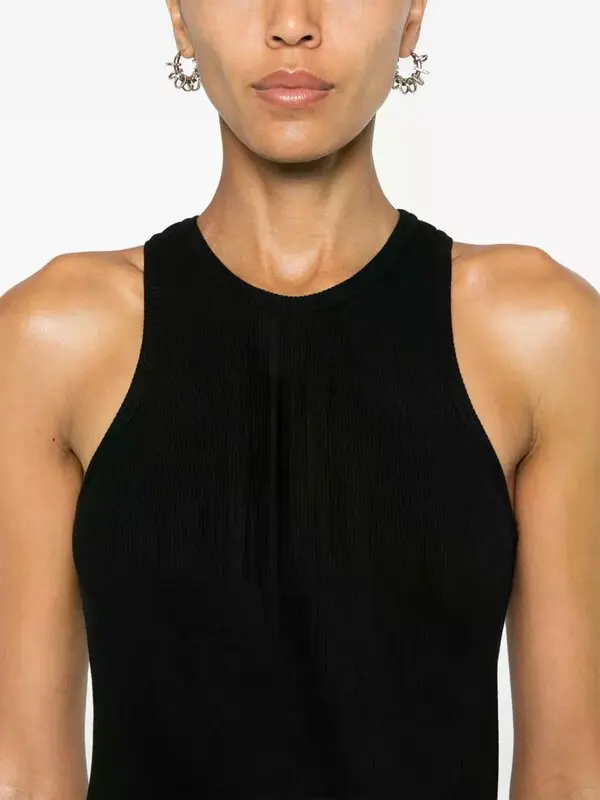 IOANA CIOLACU Ribbed Sleeveless Midi Dress