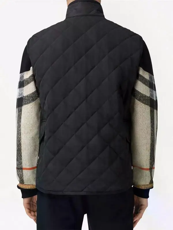 Burberry Diamond Quilted Gilet With Vintage Check Lining