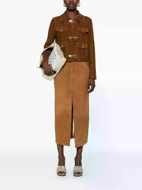 DARKPARK Erika Midi Skirt - Brown