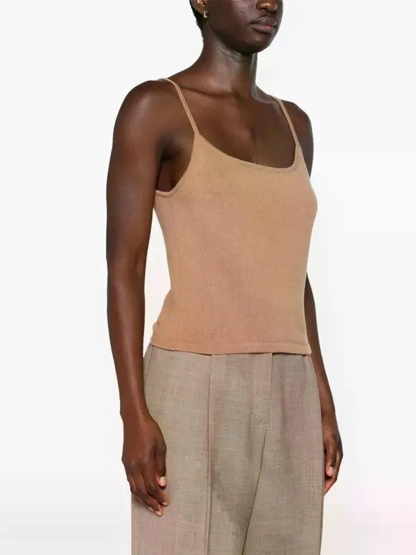 TEDDY CASHMERE Rapallo Cashmere Tank Top - Brown