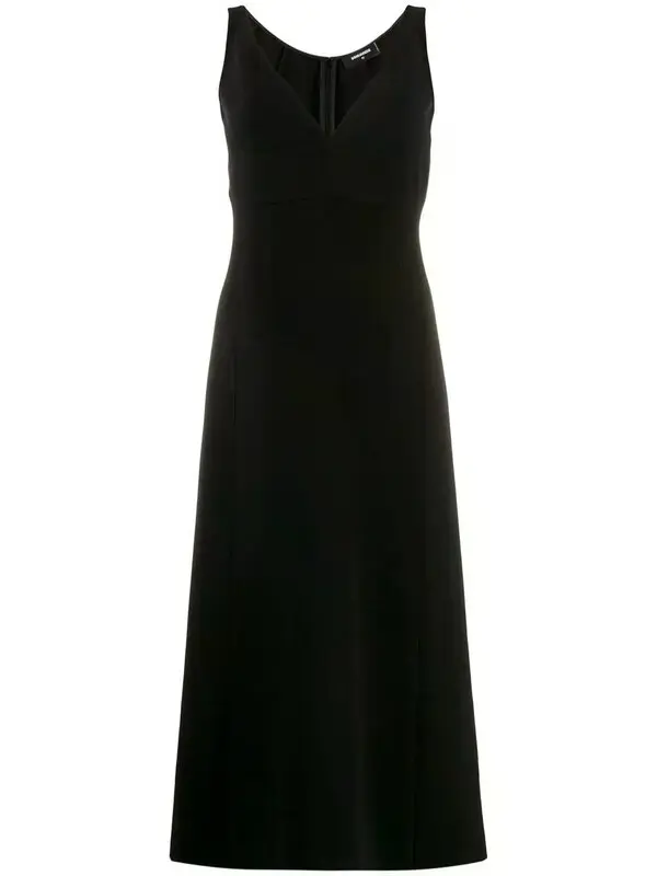 Dsquared2 Sleeveless V-neck Midi Dress