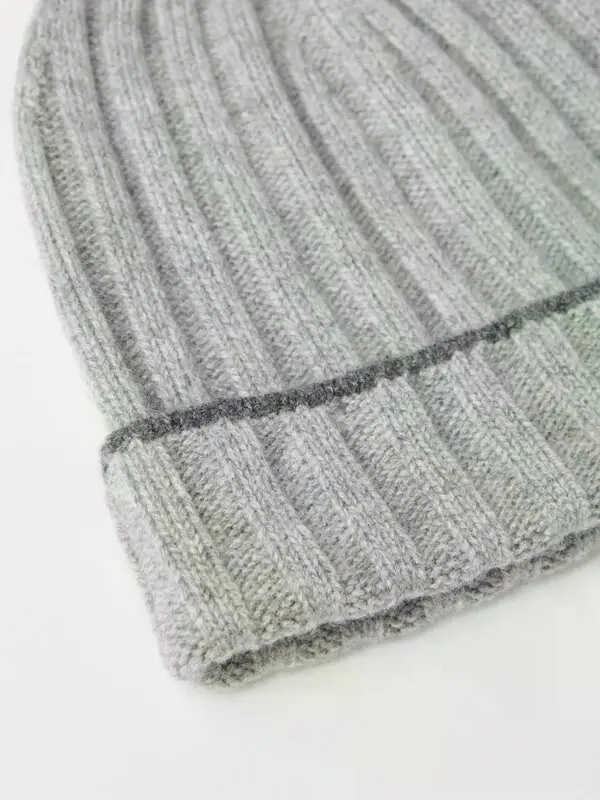 Brunello Cucinelli Cashmere Beanie - Grey