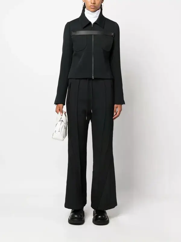 Sacai Pressed Crease Flared Trousers