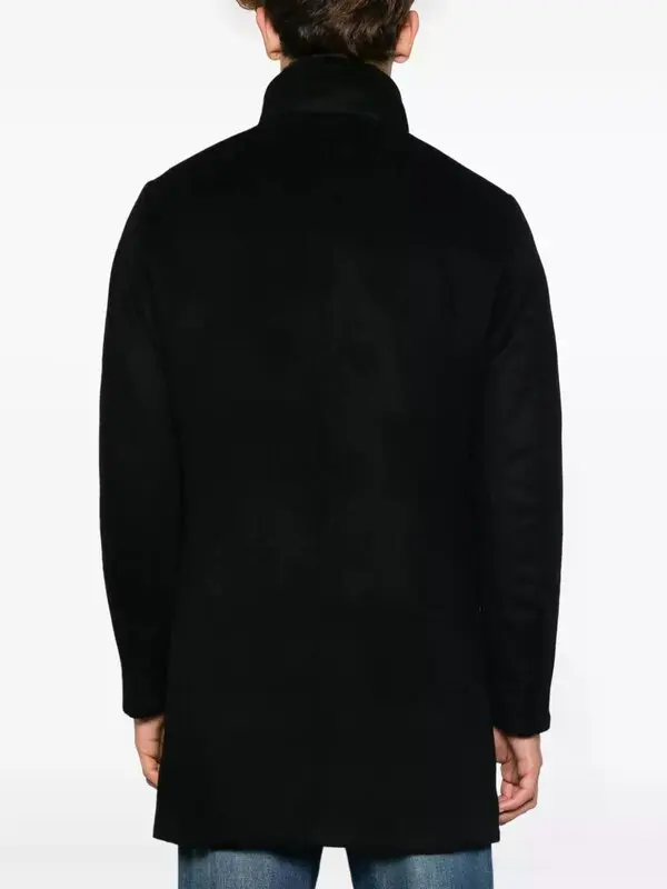 MOORER Padded Wool-cashmere Blend Coat With Shearling Lining