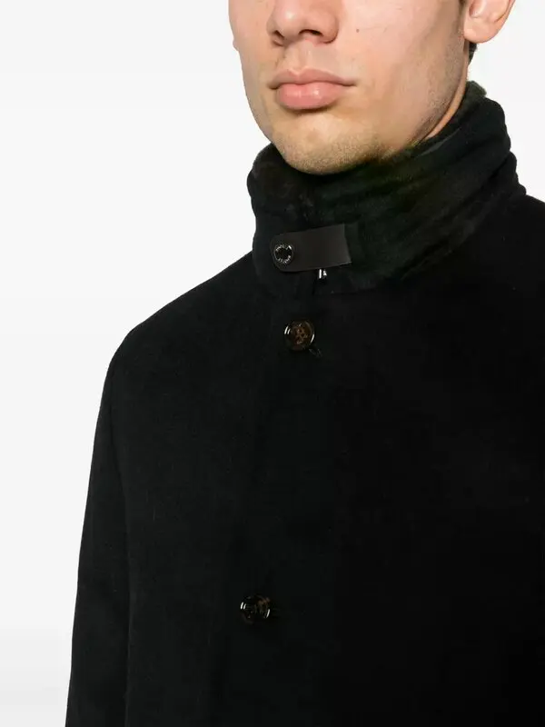 MOORER Padded Wool-cashmere Blend Coat With Shearling Lining