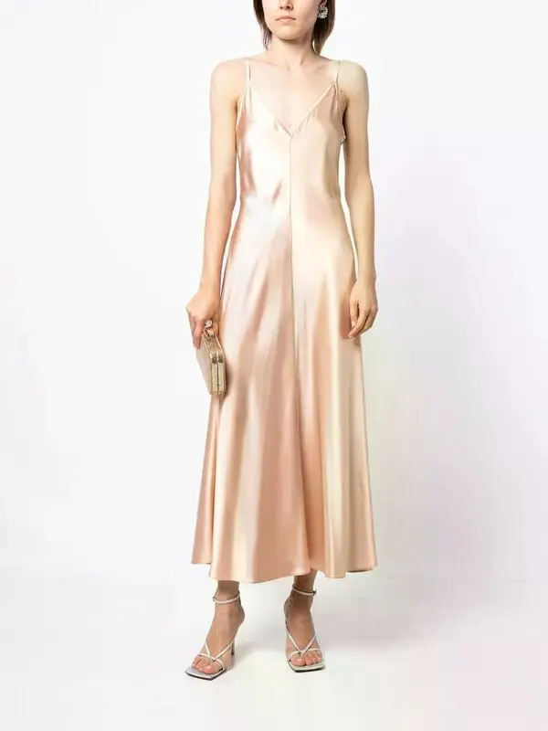 Voz Satin V-neck Slip Dress
