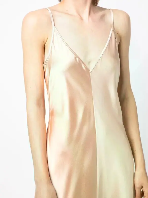 Voz Satin V-neck Slip Dress
