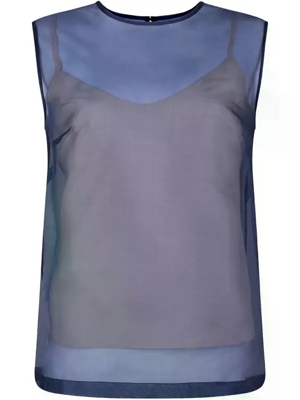 P.a.r.o.s.h Sleeveless Crew Neck Blouse