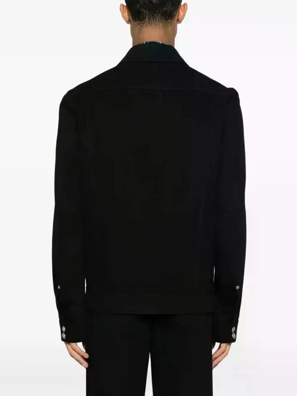 Alexander McQueen Denim Zip Jacket With Chest Pockets