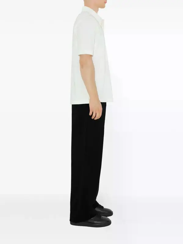 Burberry Logo-patch Cotton Polo Shirt