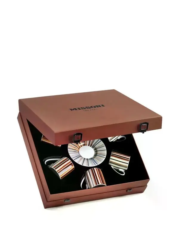 Missoni Jenkins Stripe Tea Set - White