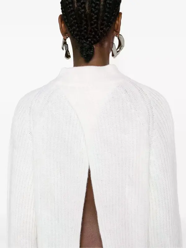 Le Kasha Organic Cashmere Ribbed Knit Sweater