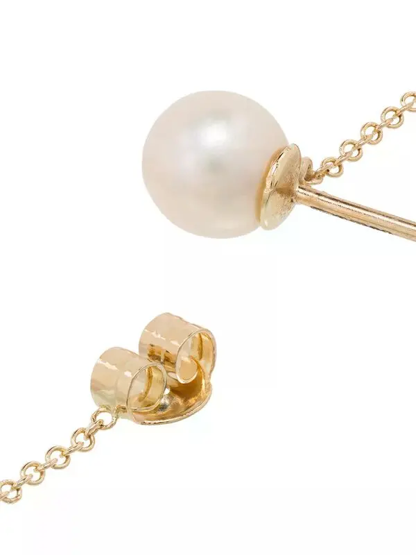 Mateo 14kt Yellow Pearl Drop Earrings