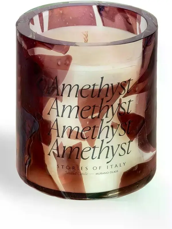 STORIES OF ITALY Amethyst Scented Candle - Red
