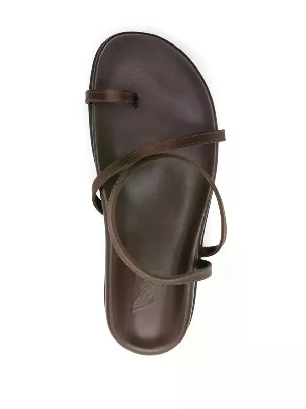 ANCIENT GREEK SANDALS Eleftheria Flat Sandals - Brown
