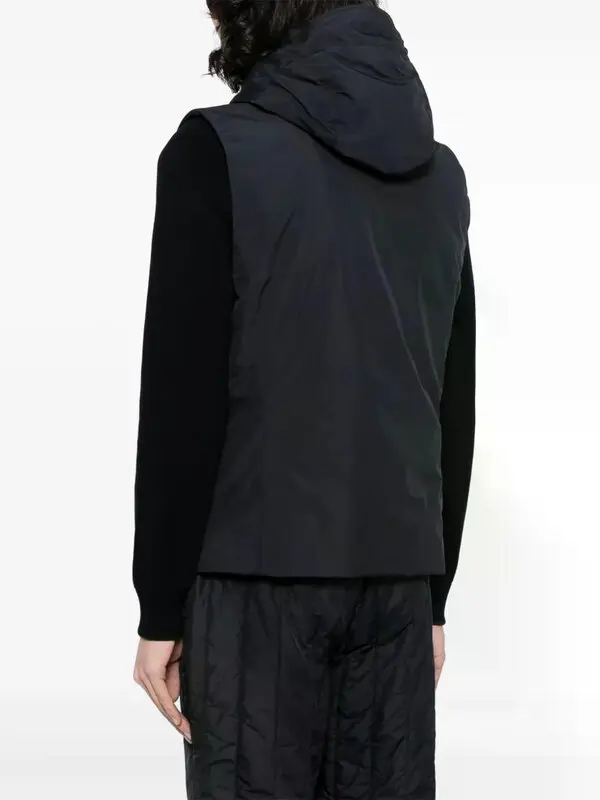 MOORER Contrasting Hooded Jacket