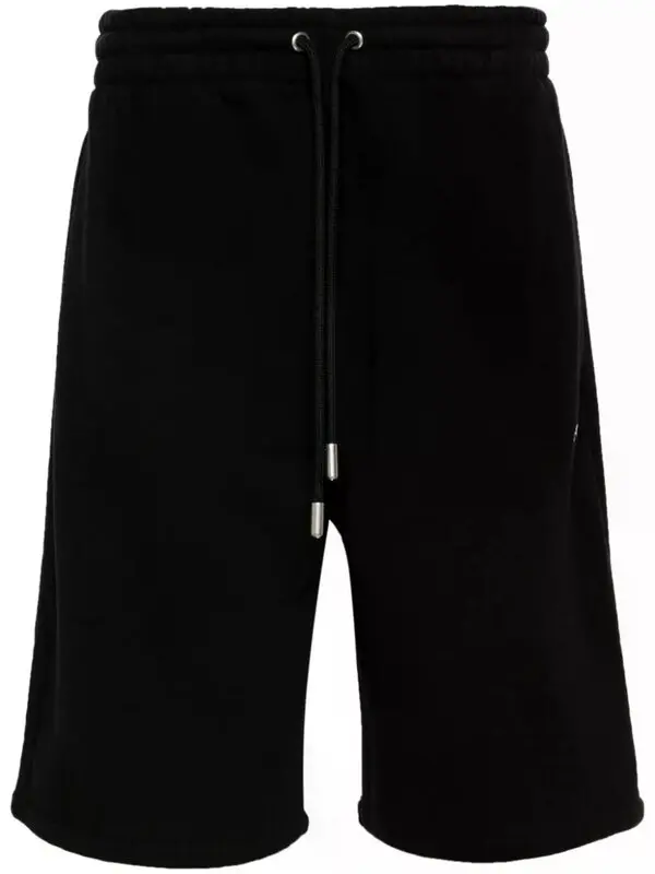 Off-White Drawstring Wide-leg Shorts